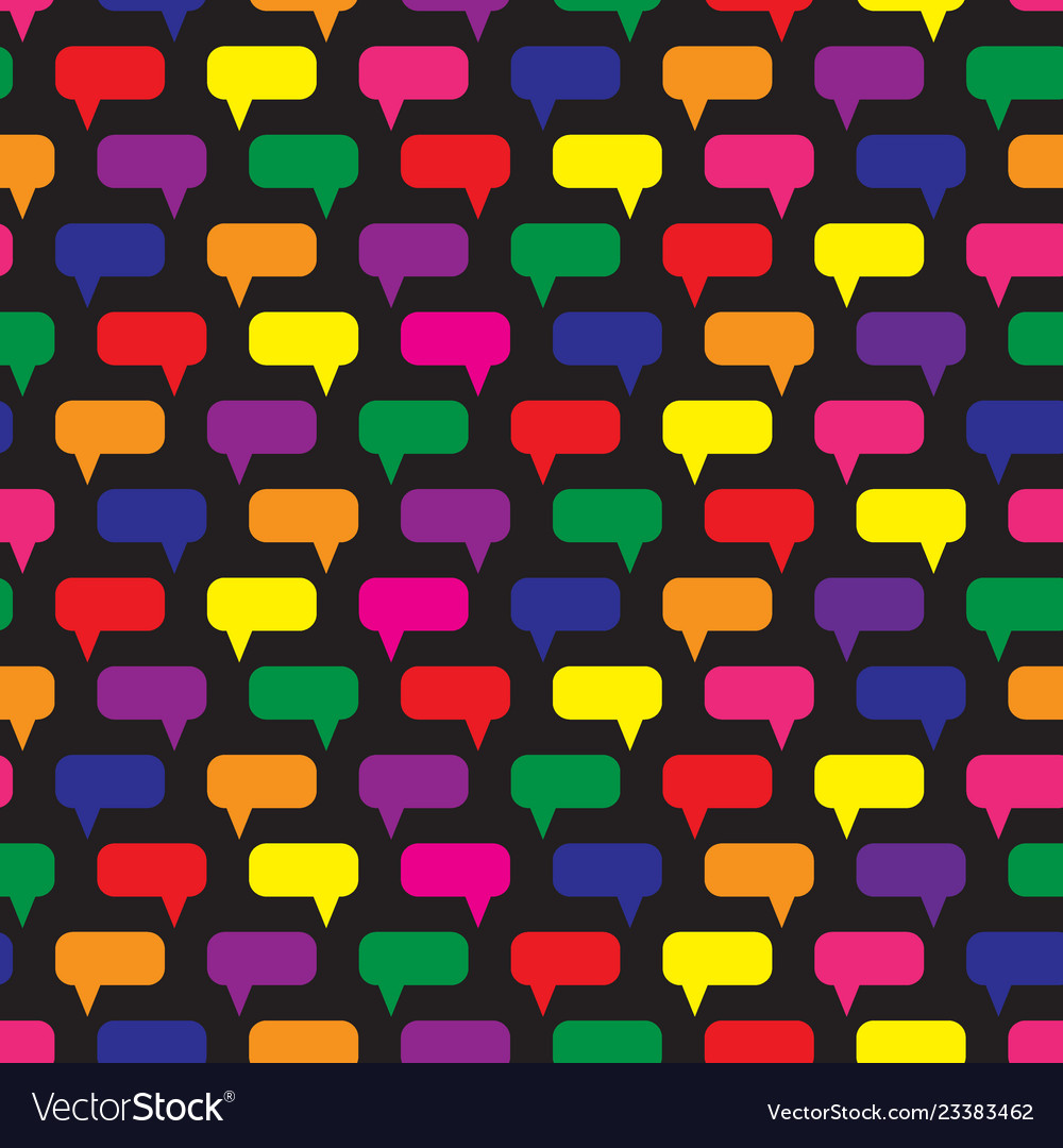 Speech bubbles seamless pattern Royalty Free Vector Image