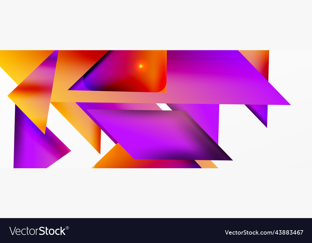 Abstract background simple color geometric shapes Vector Image