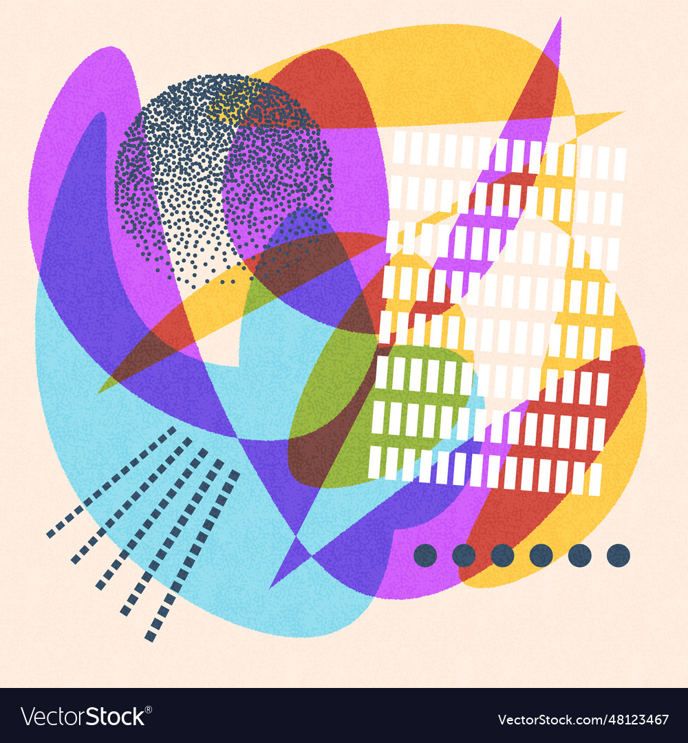 Abstract background with riso print effect Vector Image