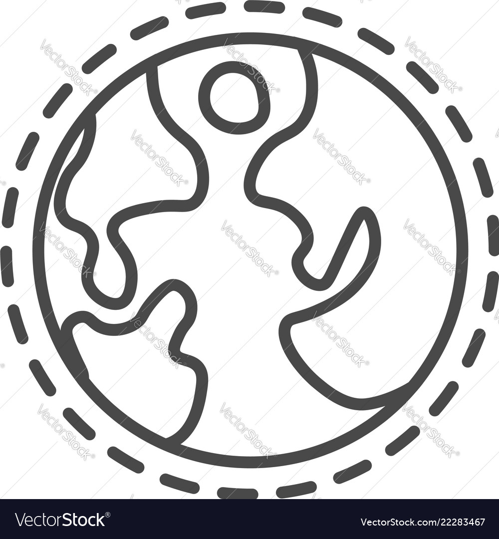 Earth planet icon outline style Royalty Free Vector Image Earth planet icon outline style Royalty Free Vector Image