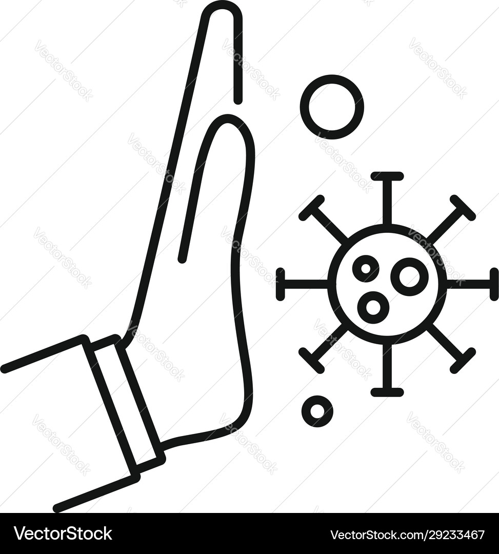 Immunization icon outline style Royalty Free Vector Image
