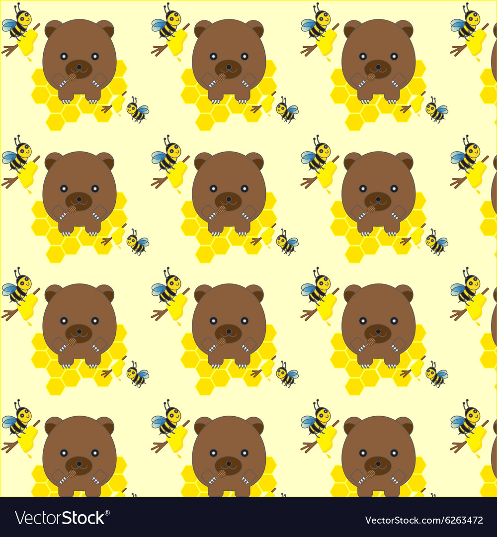Bearpattern Royalty Free Vector Image - VectorStock