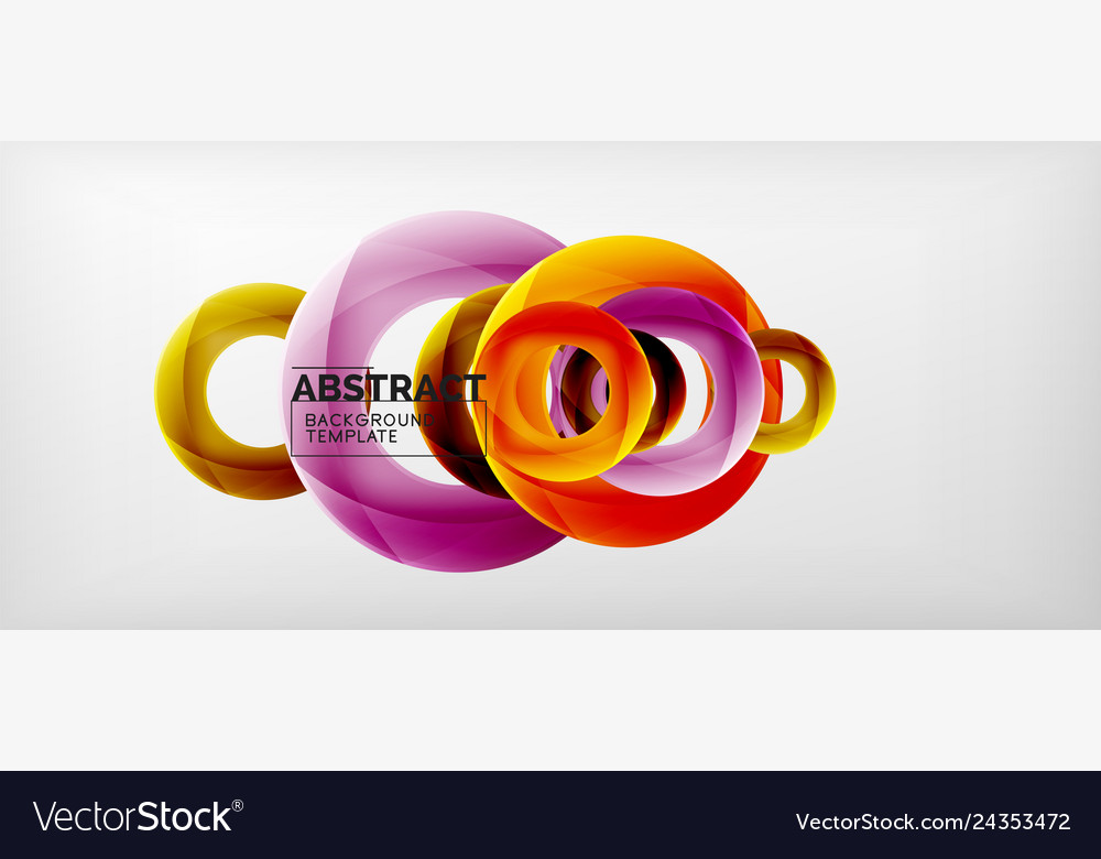 Circles Abstract Background Royalty Free Vector Image