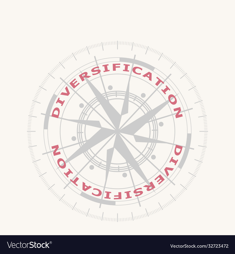 Compass symbol on geometry pattern Royalty Free Vector Image