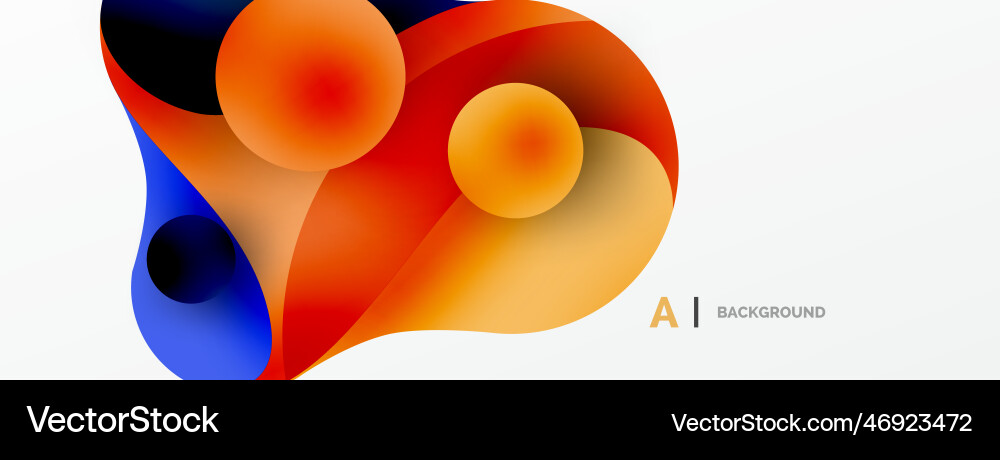Flowing geometric shapes minimalist abstract Vector Image