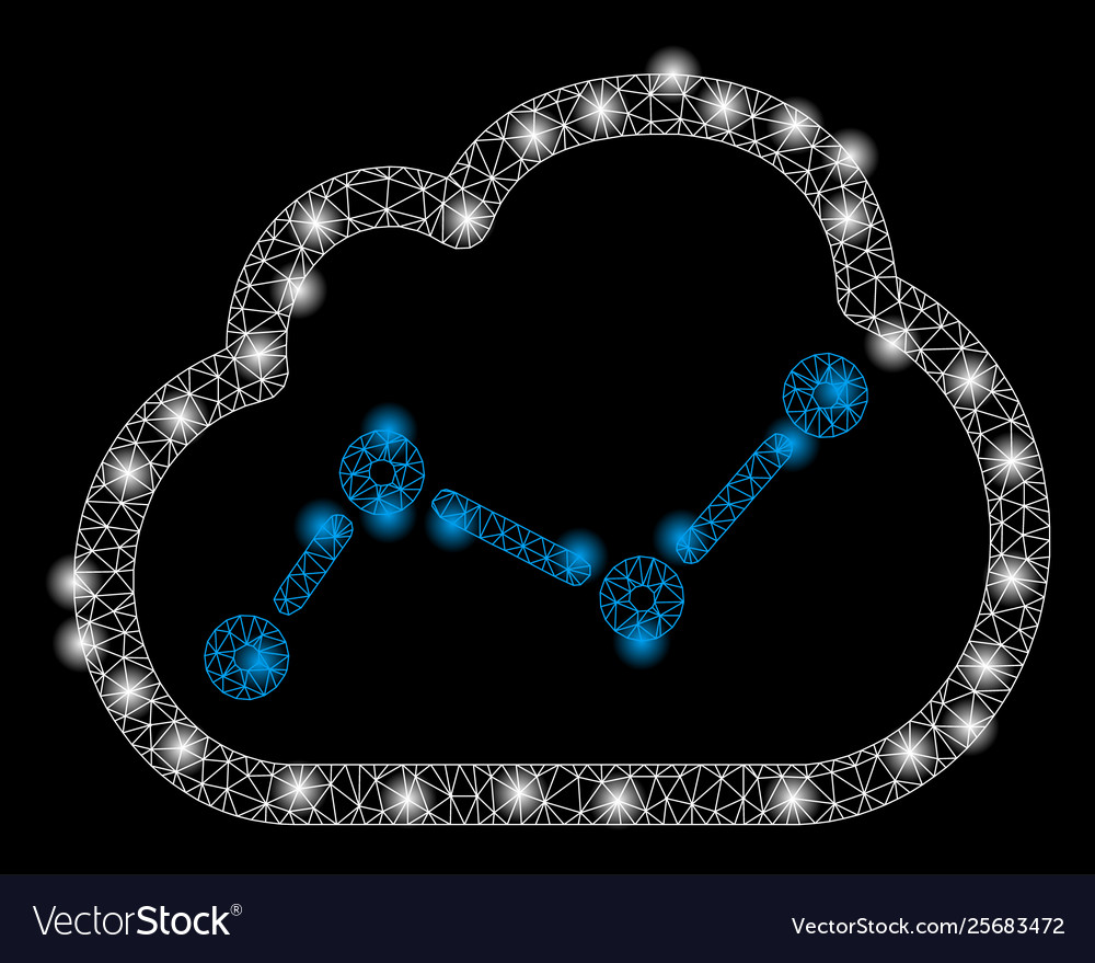Gold square pattern chart cloud Royalty Free Vector Image