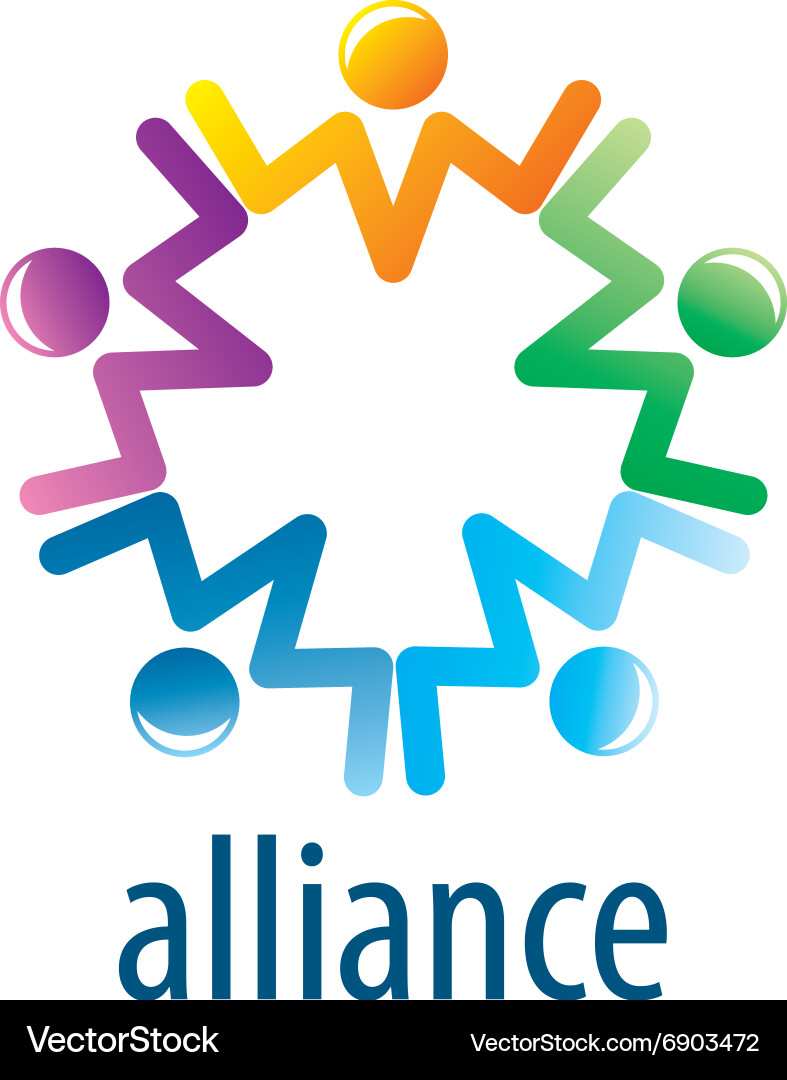 Human alliance logo Royalty Free Vector Image - VectorStock