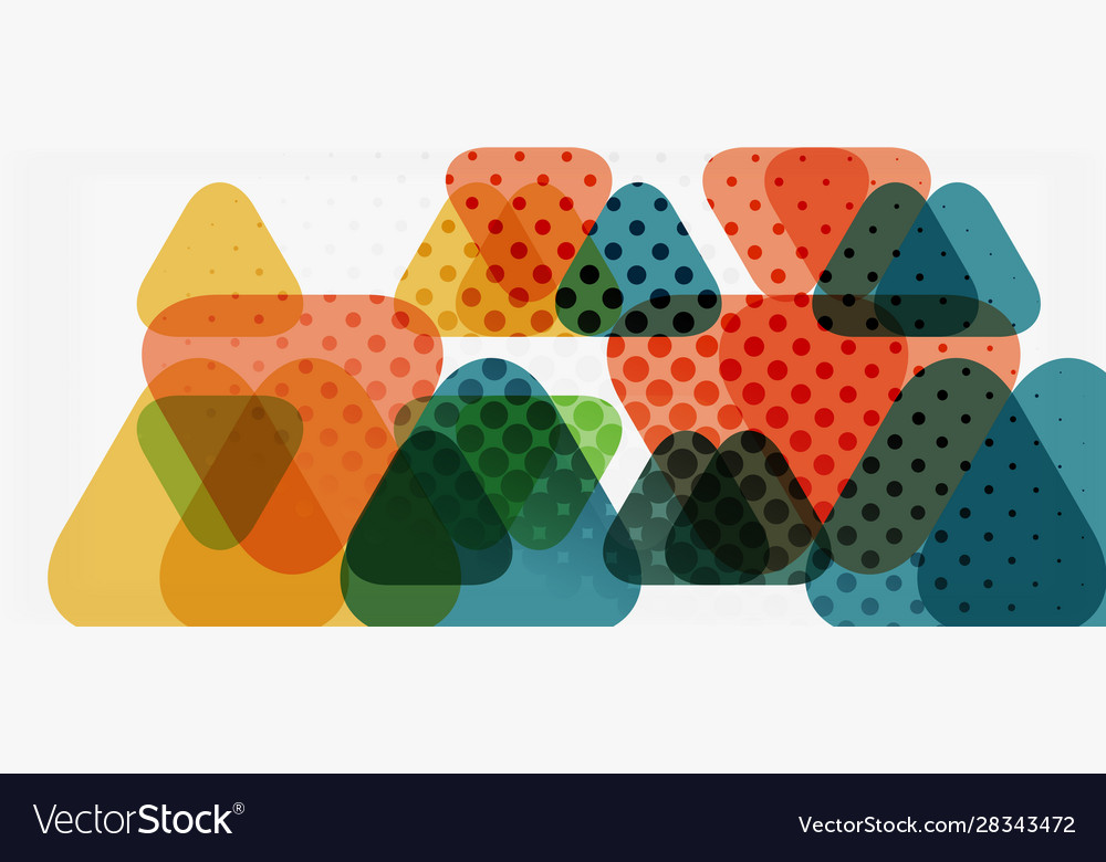 Triangle geometric abstract composition Royalty Free Vector