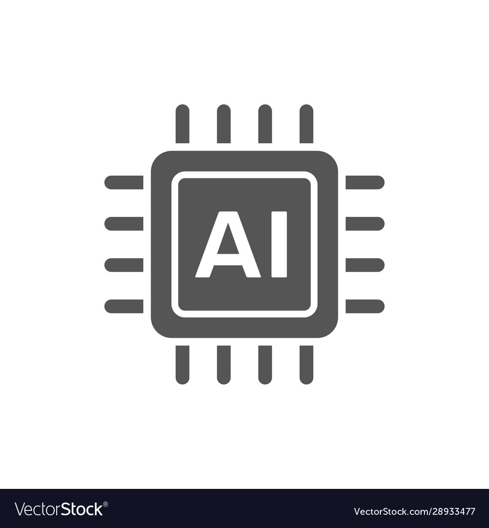 Ai cpu artificial intelligence concept - computer Vector Image Ai cpu artificial intelligence concept - computer Vector Image