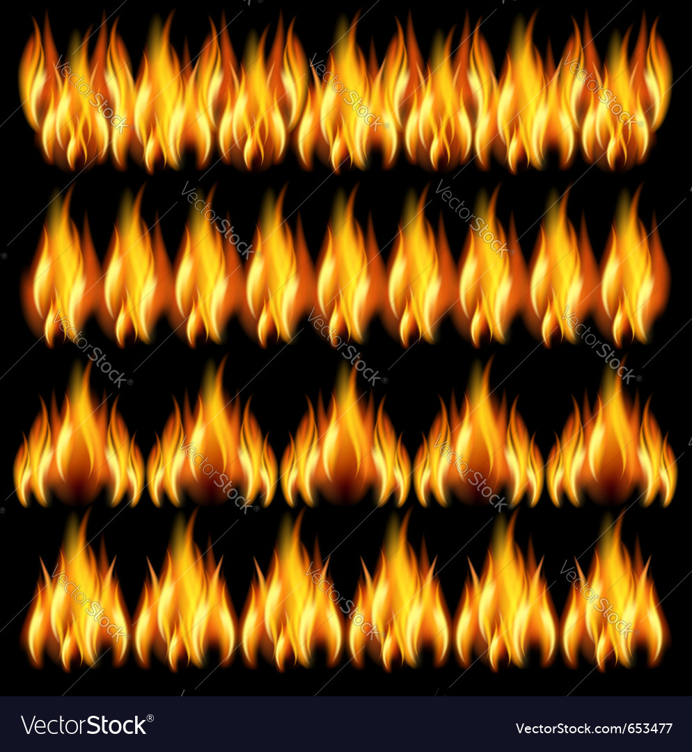 Background with flames Royalty Free Vector Image