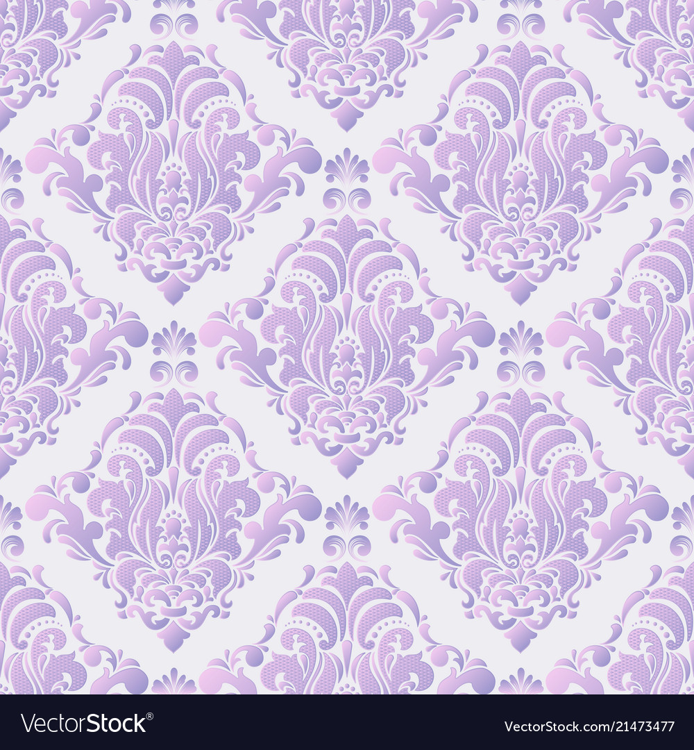 Damask seamless pattern background Royalty Free Vector Image