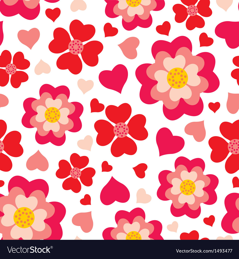 Heart pattern Royalty Free Vector Image - VectorStock