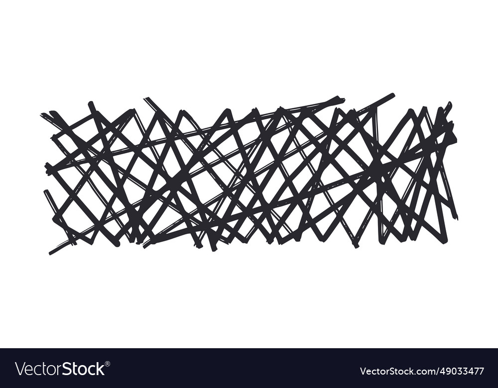 Horizontal pattern texture line hand drawn Vector Image