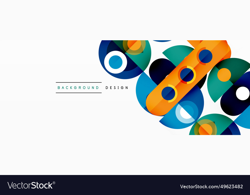 Simple circles and round elements pattern Vector Image