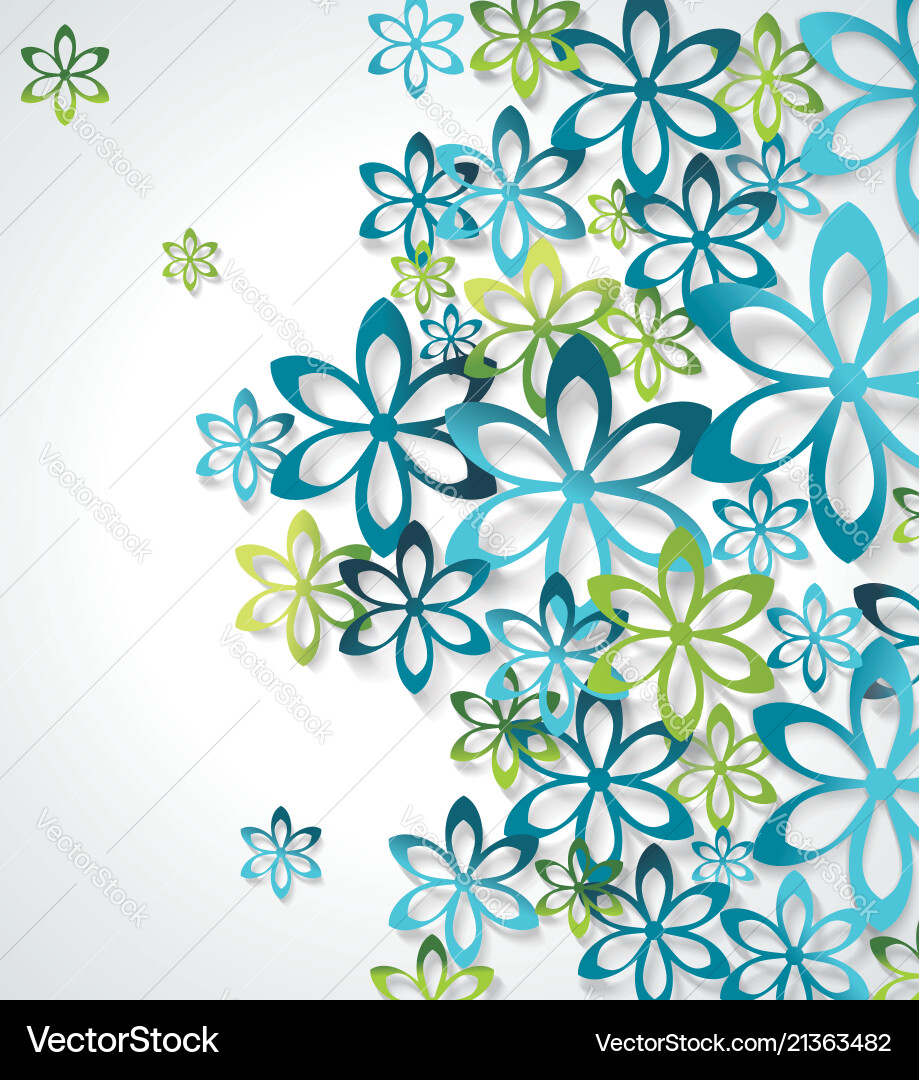 Spring or summer design with a textured abstract Vector Image