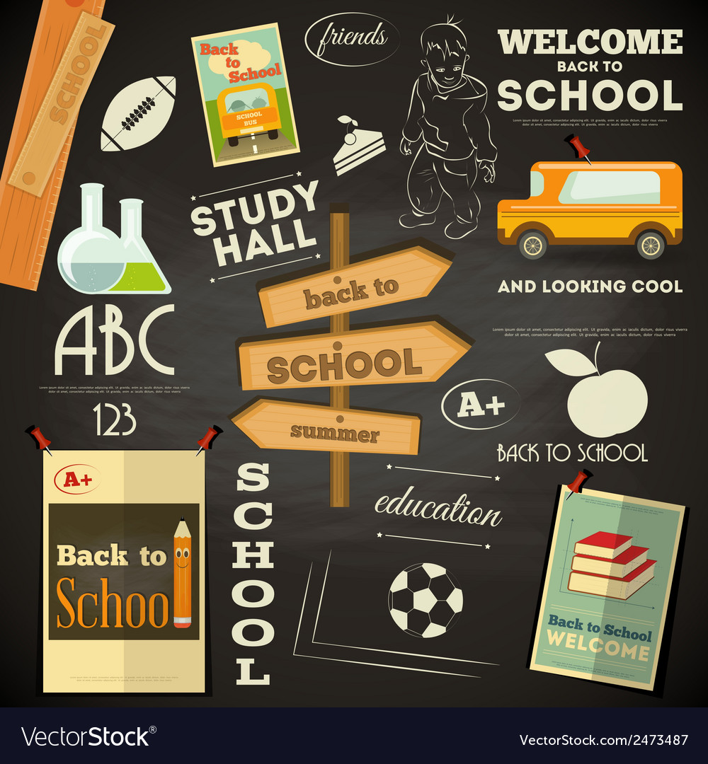 Chalkboard Royalty Free Vector Image - VectorStock