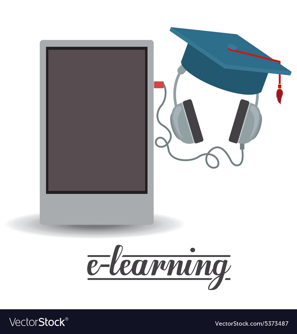 E-learning design Royalty Free Vector Image - VectorStock