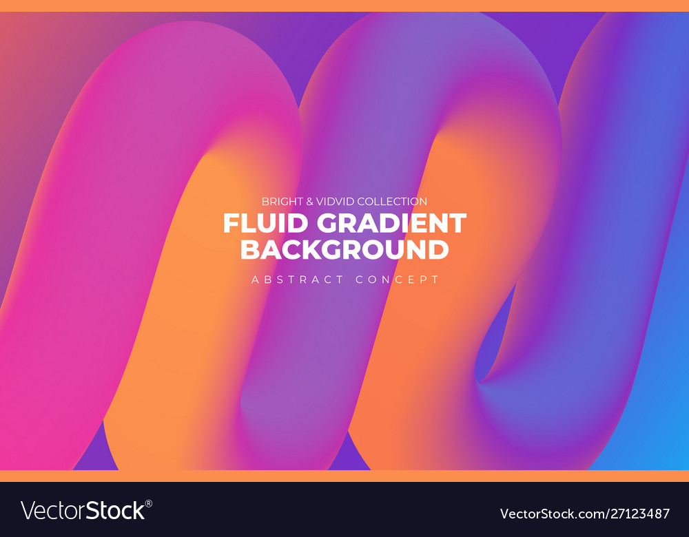 Fluid gradient background Royalty Free Vector Image