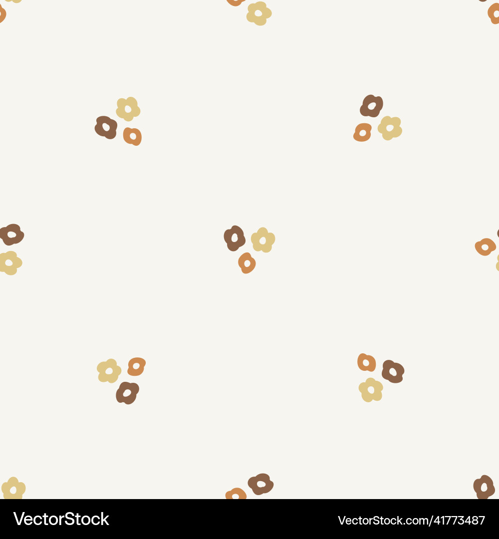 Gender neutral sprigged foliage seamless Vector Image