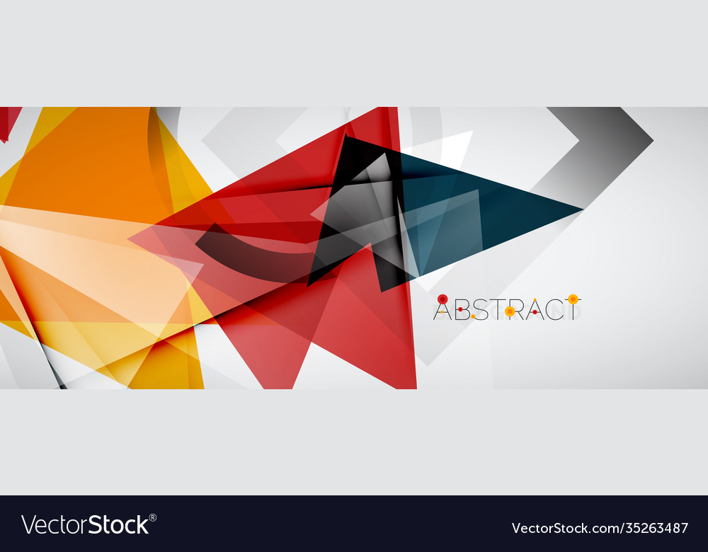 Geometric abstract background color triangle Vector Image