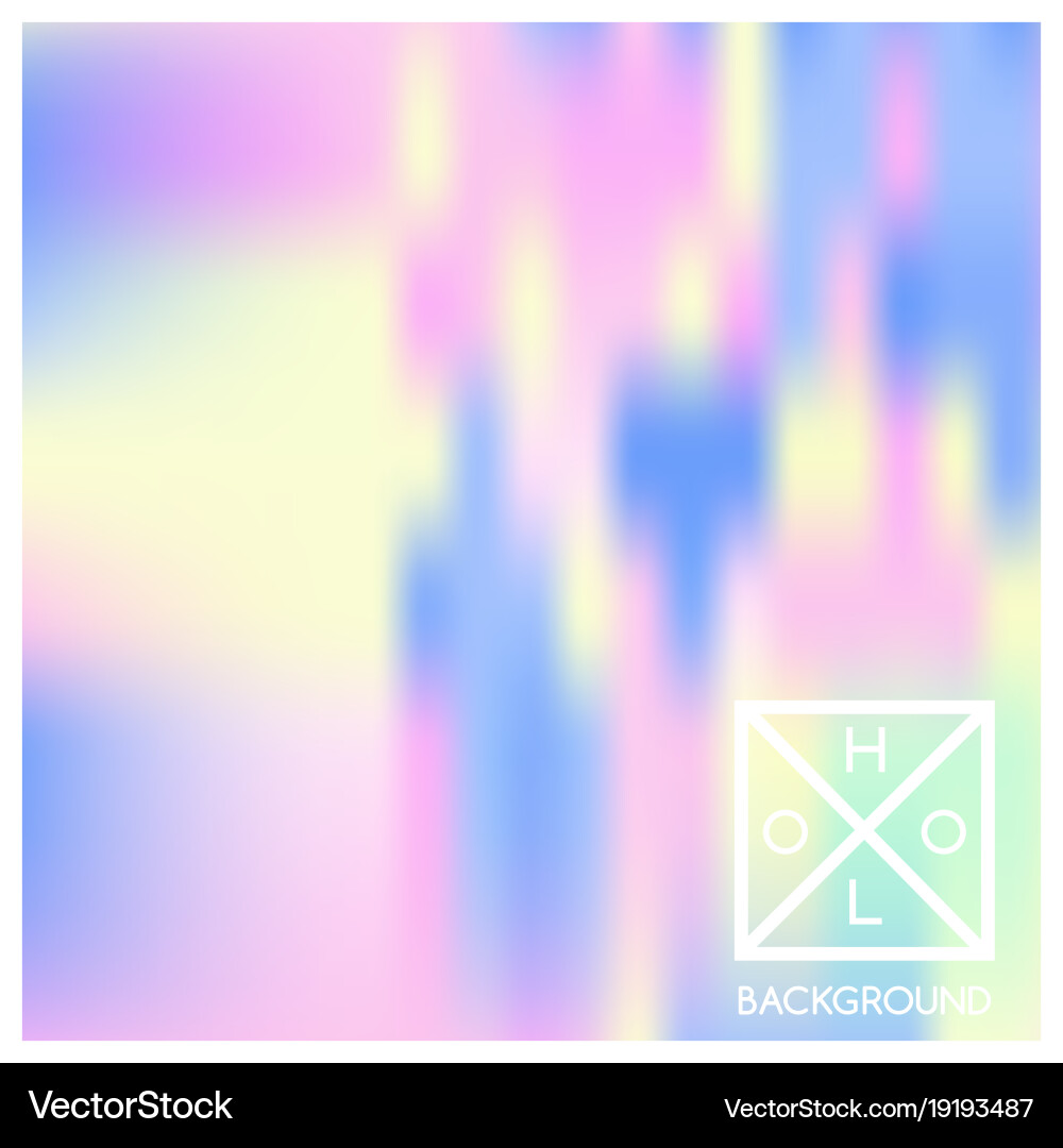 Holographic background holo sparkly cover Vector Image