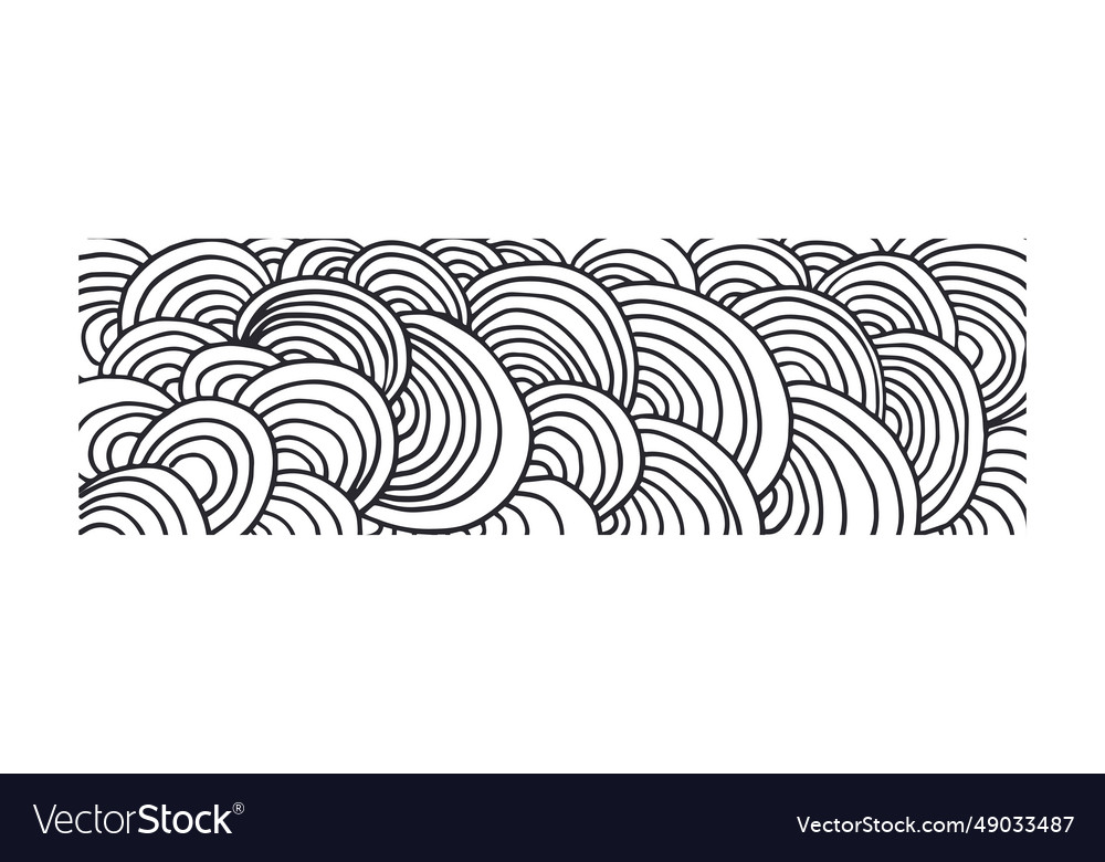 Horizontal pattern texture line hand drawn Vector Image
