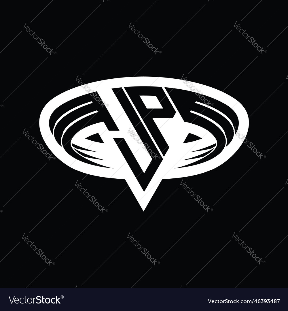 Jp logo monogram with triangle shape slice Vector Image