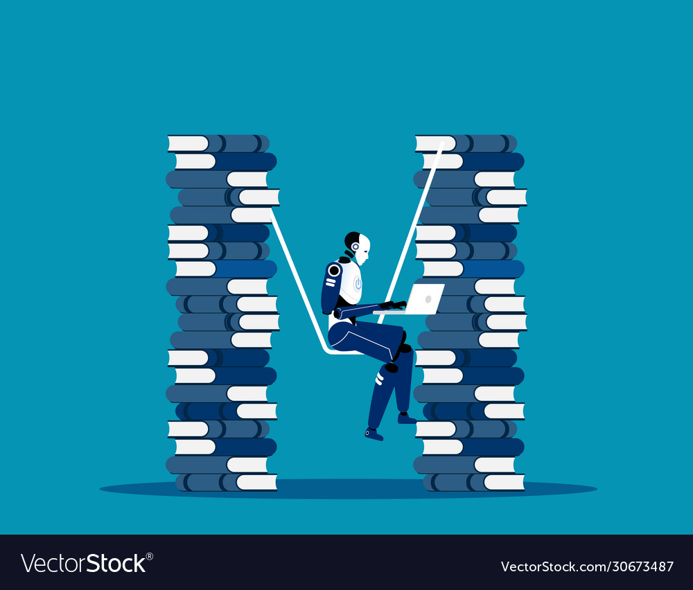 Learning and development book and knowledge Vector Image
