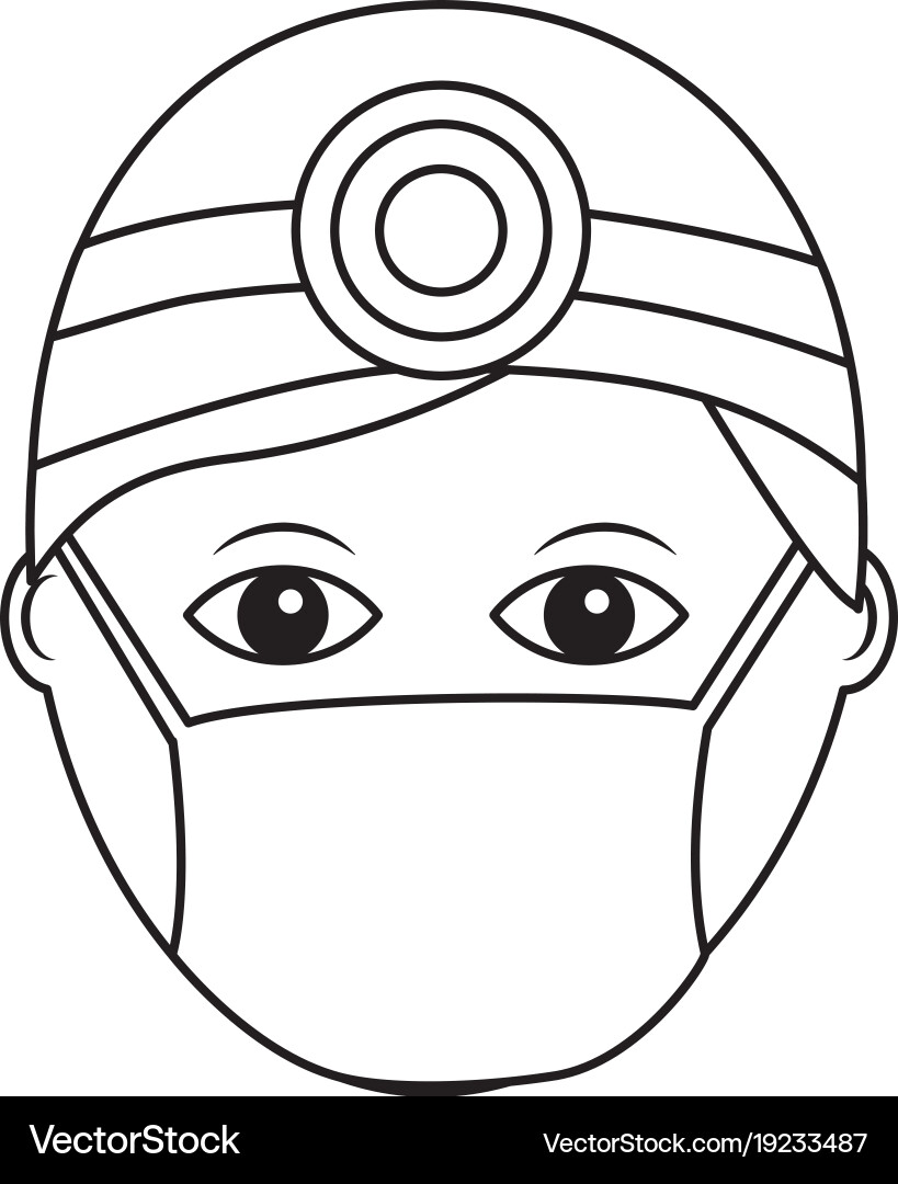 Professional surgeon medical uniform clothes Vector Image