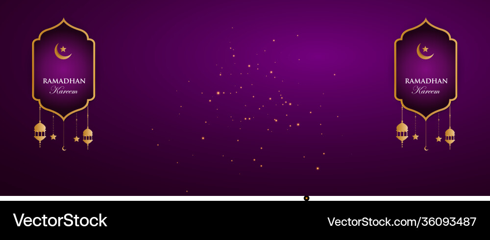 Ramadan Kareem Islamic Background Design Vector Image
