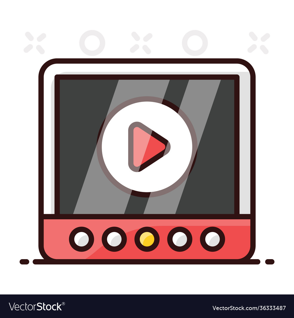 Video streaming Royalty Free Vector Image - VectorStock