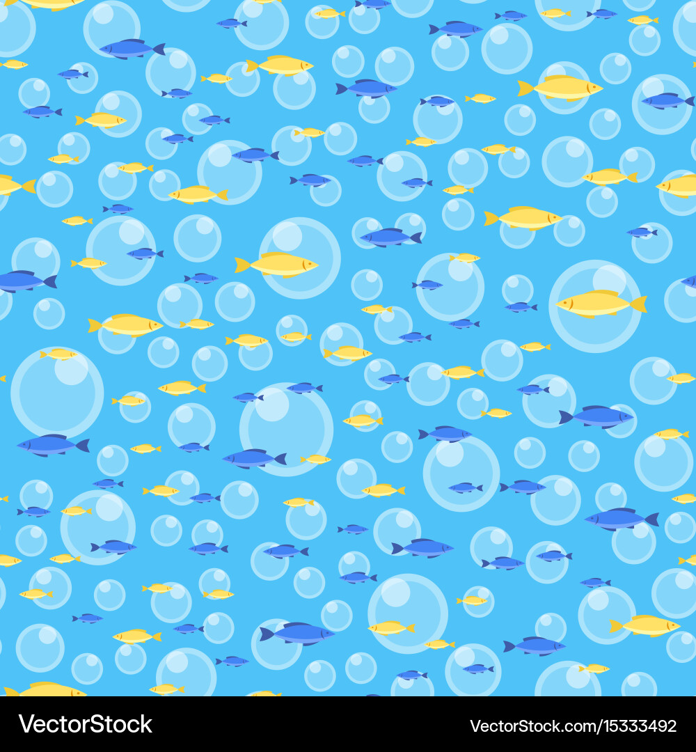 Beautiful seamless pattern with colorful sea Vector Image