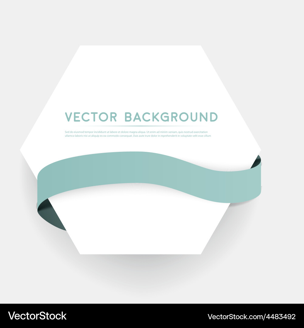 Color ribbons isolated on white background Vector Image