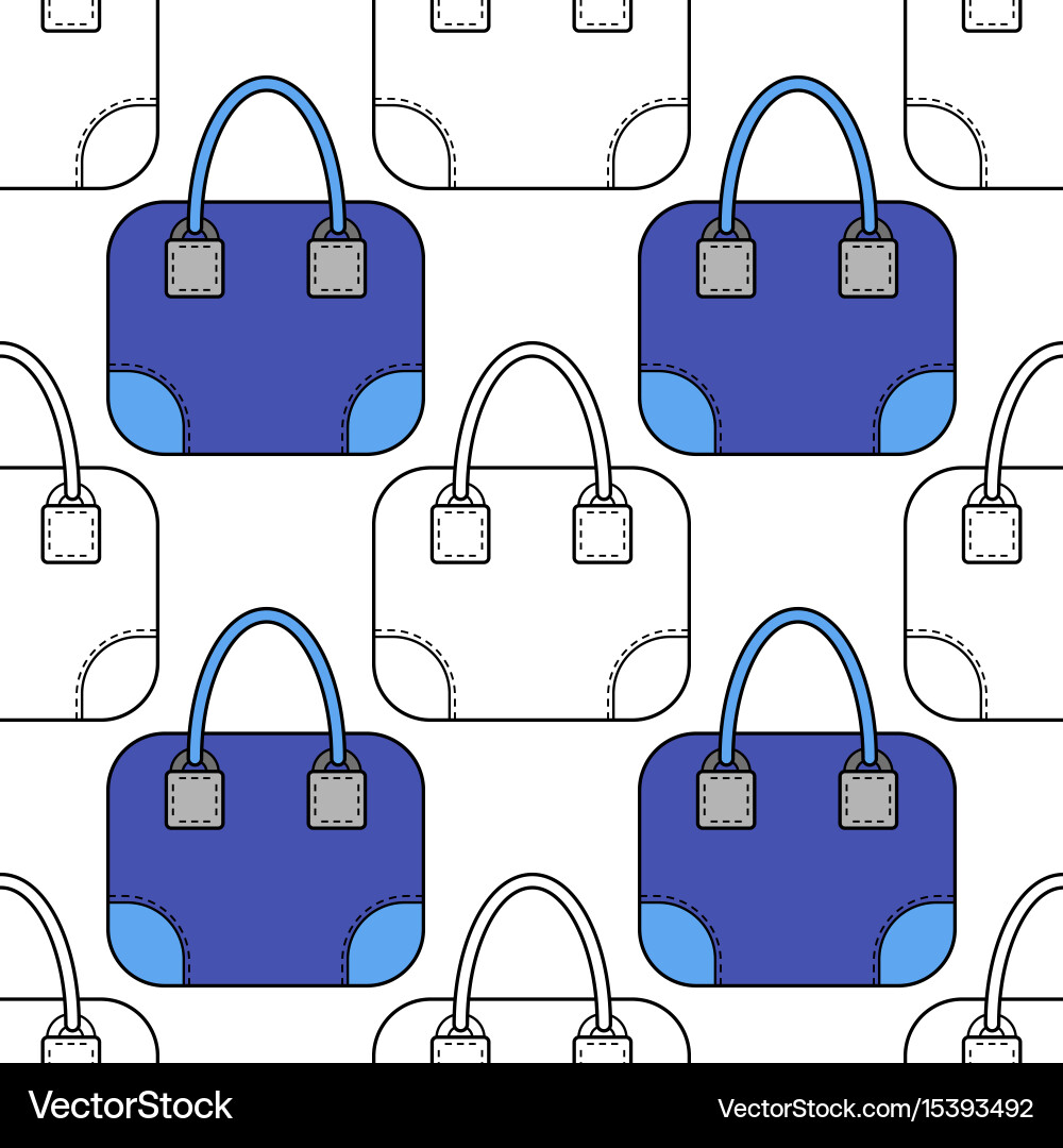 Fashion bags seamless pattern Royalty Free Vector Image