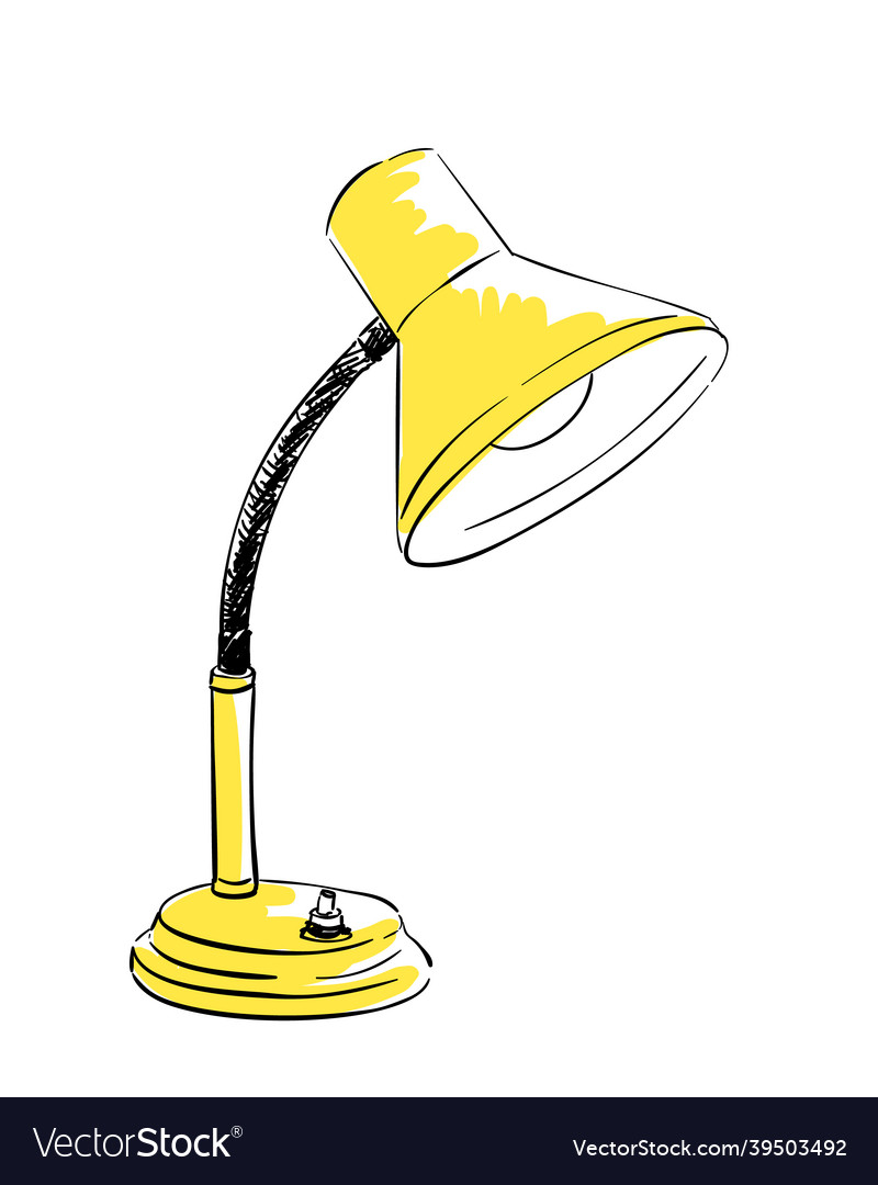 Table lamp Royalty Free Vector Image - VectorStock