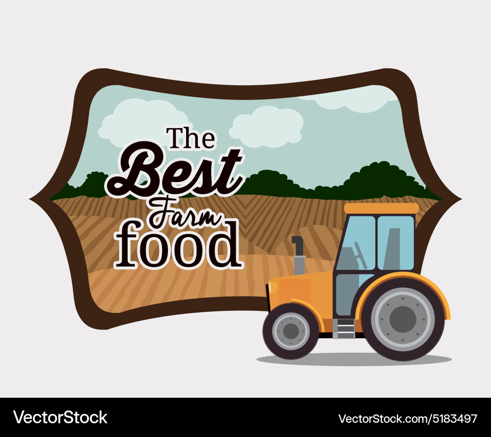 Farm food design Royalty Free Vector Image - VectorStock