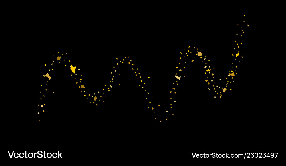 Gold glitter Royalty Free Vector Image - VectorStock