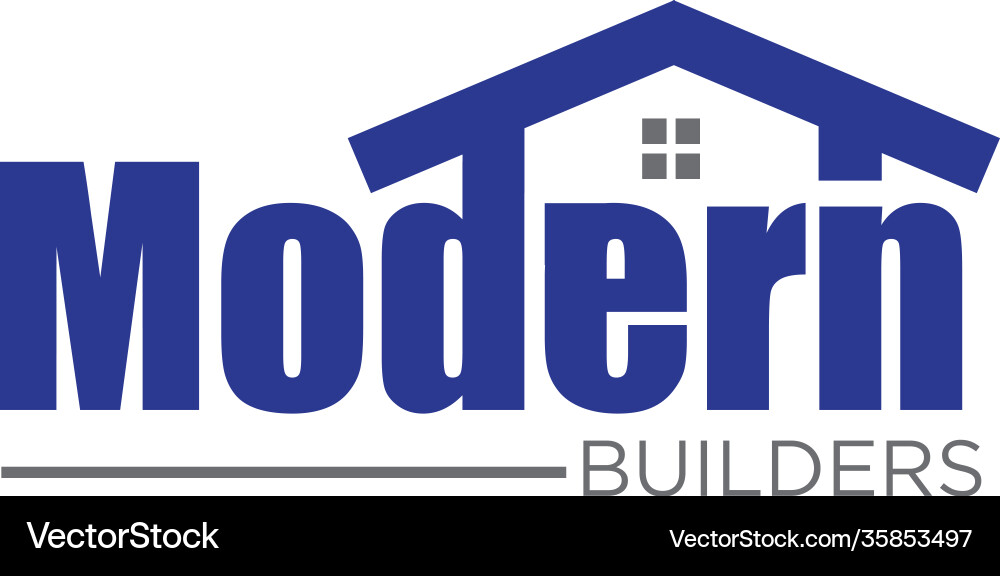 Home builder contractor and real estate logo Vector Image