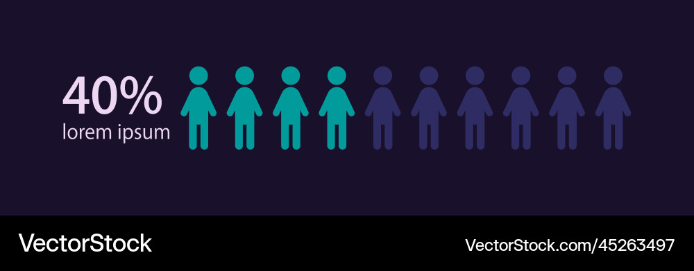 Male amount infographic chart design template Vector Image