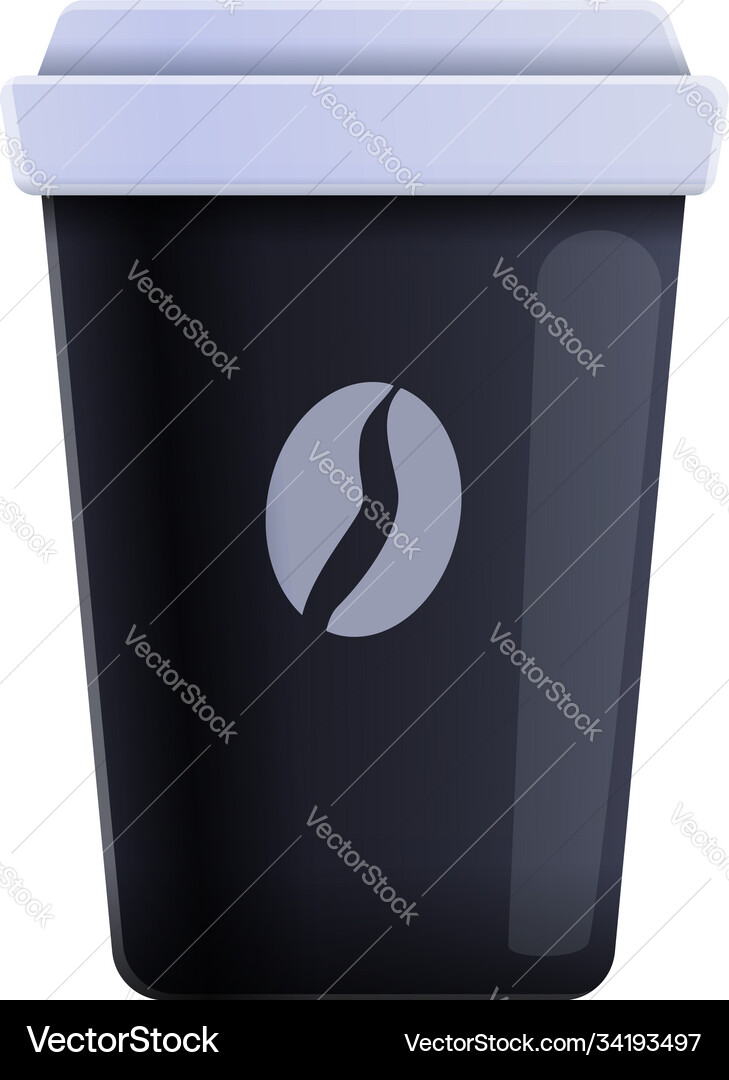 Mocha coffee cup icon cartoon style Royalty Free Vector