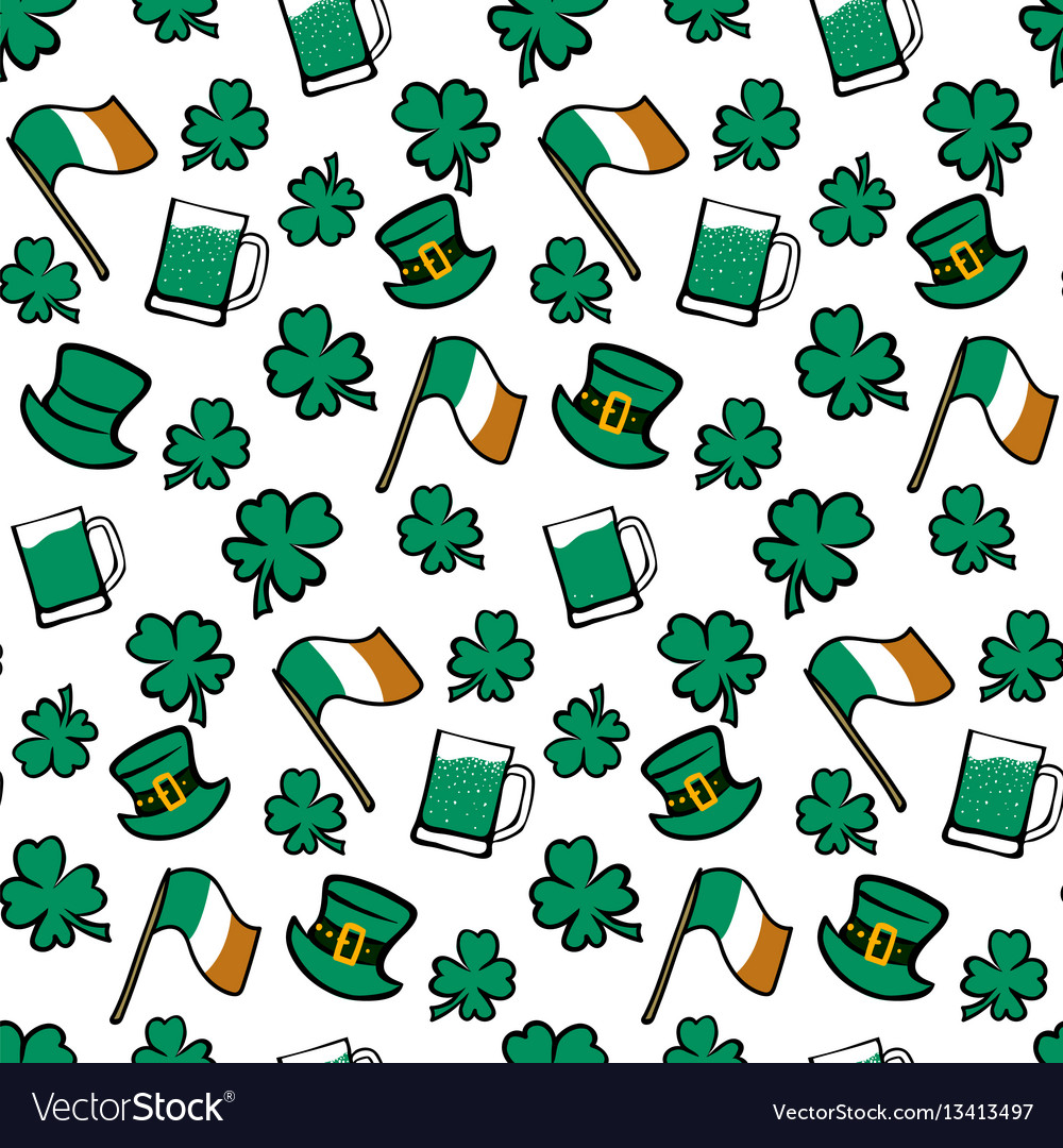 Stpatricks day collection Royalty Free Vector Image
