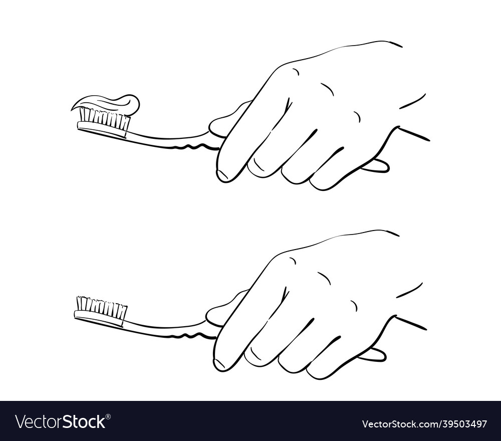 Toothbrush Royalty Free Vector Image - VectorStock