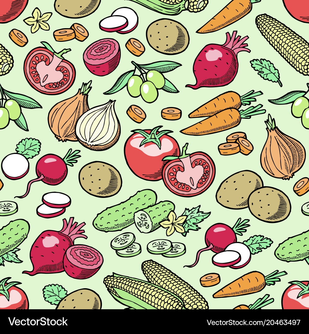 Vegetables healthy nutrition vegetable Royalty Free Vector