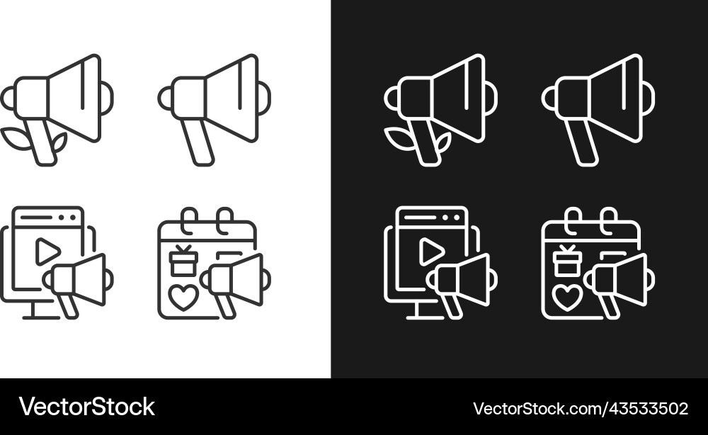 Effective advertising strategies pixel perfect Vector Image