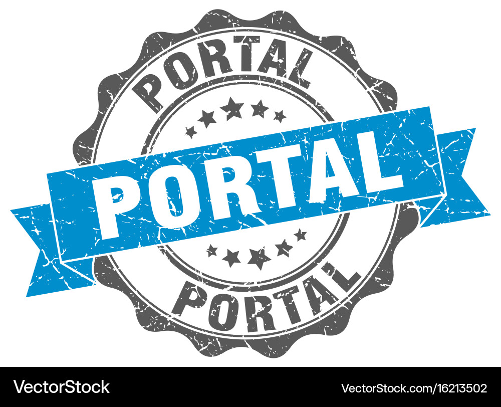 Portal stamp sign seal Royalty Free Vector Image