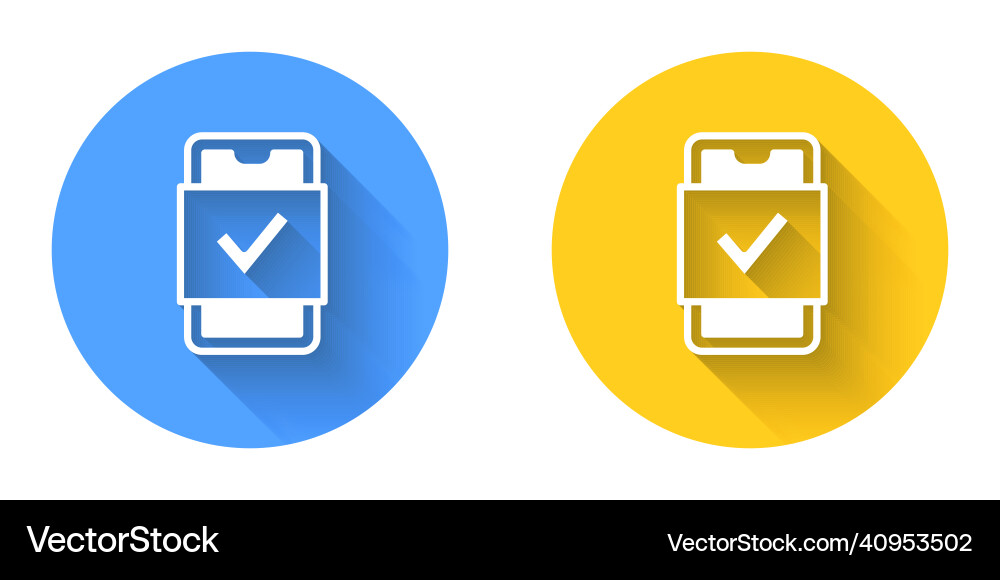 White mobile phone shopping icon isolated Vector Image