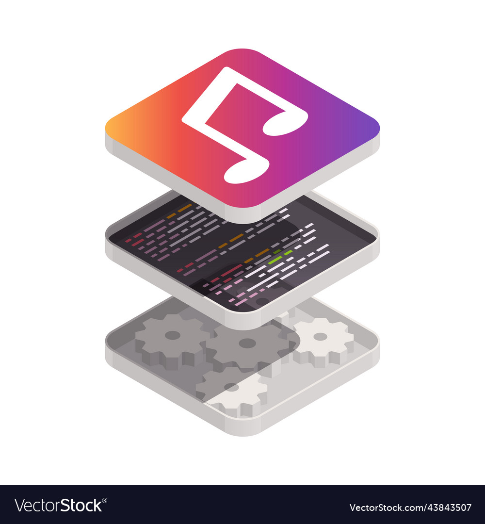 Application development concept Royalty Free Vector Image