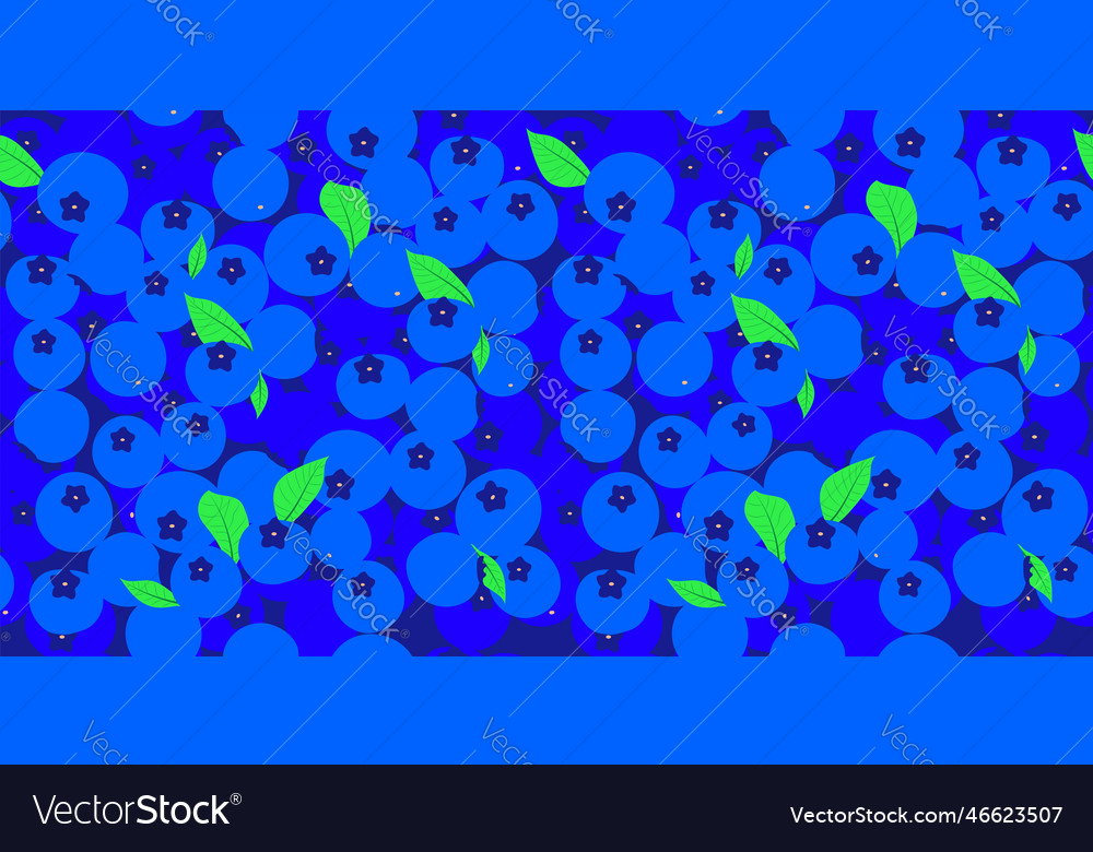Blueberry pattern Royalty Free Vector Image - VectorStock