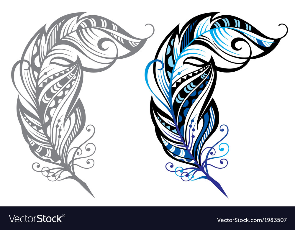 Feather Royalty Free Vector Image - VectorStock