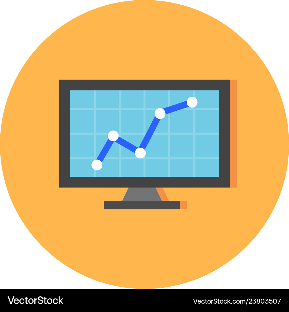 Stock market icon Royalty Free Vector Image - VectorStock